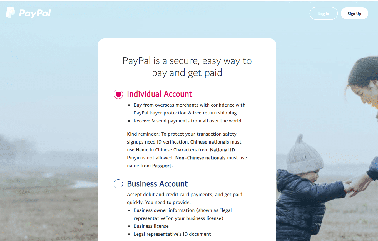 💳 How to Set Up a PayPal Account in China